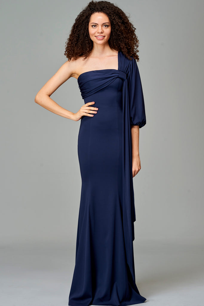 Draped Neckline Detailed Dress – John Paul Ataker
