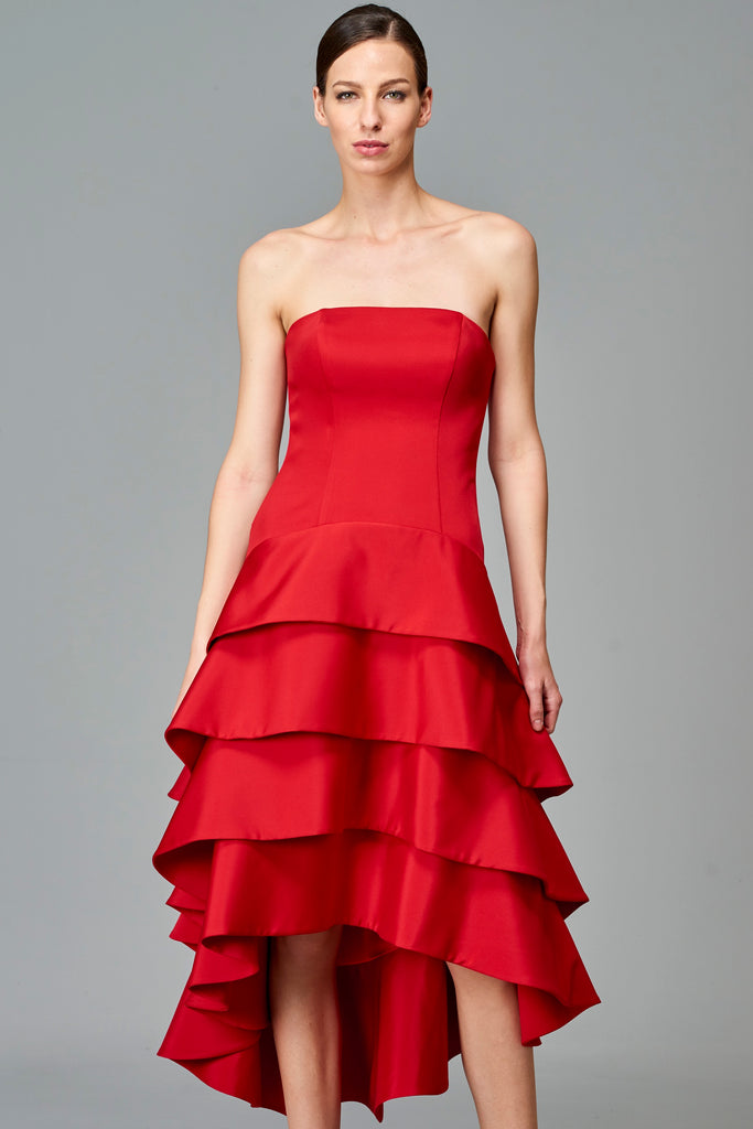 Ruffled Layer High-Low Dress – John Paul Ataker