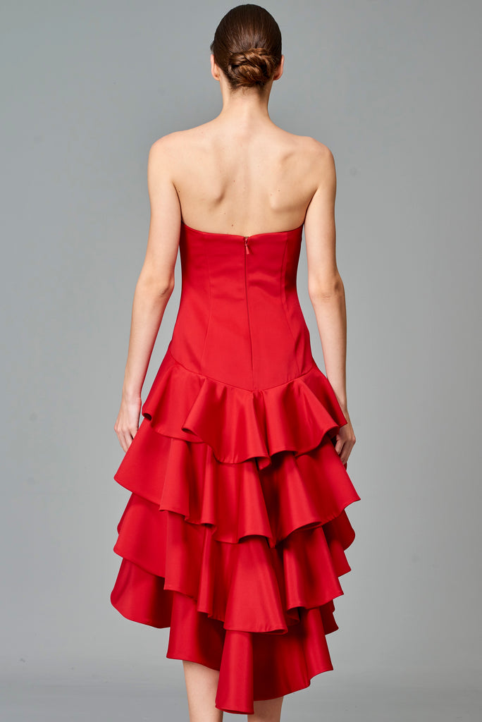 Ruffled Layer High-Low Dress – John Paul Ataker